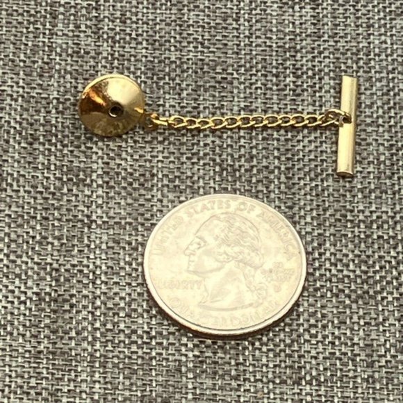 Vintage | Accessories | Gold Tie Pin Chain As Is Retro Vintage Mens ...